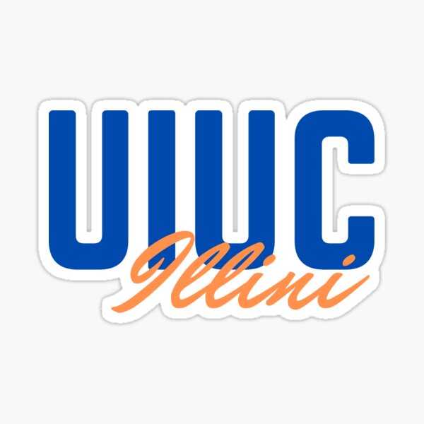 "Uiuc illini" Sticker for Sale by arisovsic19 | Redbubble