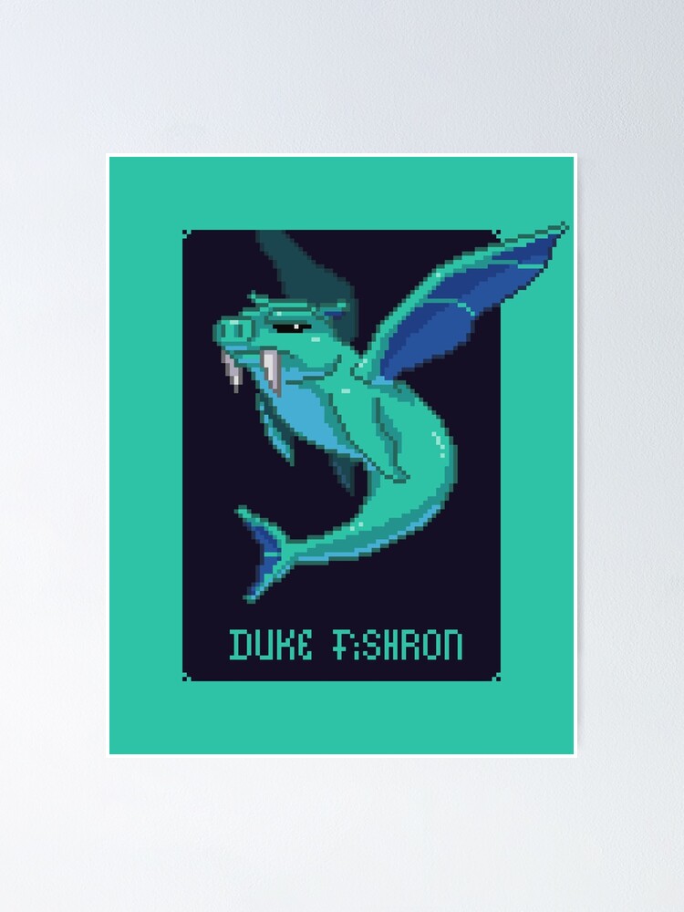 "Duke Fishron - Terraria Poster" Poster by joGdraws | Redbubble