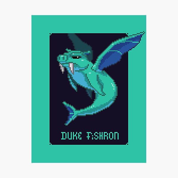 "Duke Fishron - Terraria Poster" Photographic Print by joGdraws | Redbubble