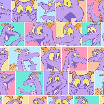 "Figment Block pattern" Poster for Sale by Figmentwdw1982 | Redbubble
