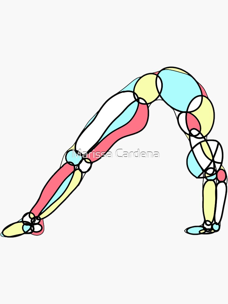 "Backbend" Sticker by mcardena3098 | Redbubble