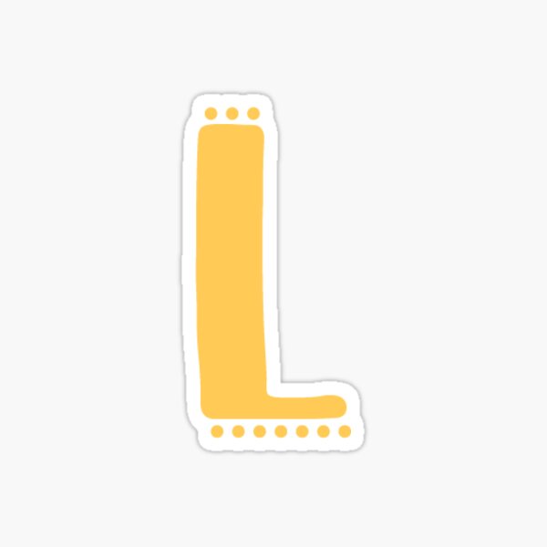 Letter L Stickers | Redbubble
