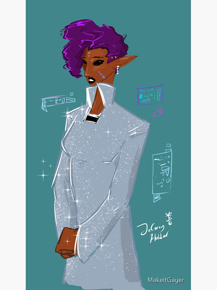 "Tech Elf" Sticker for Sale by MakeitGayer | Redbubble