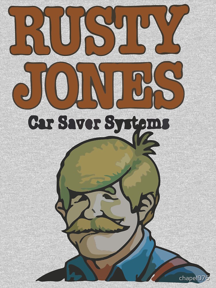"Rusty Jones Rust Prevention - LoFi" T-shirt by chapel976 | Redbubble
