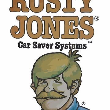 "Rusty Jones Rust Prevention HiFi Sticker Print" Sticker for Sale by ...