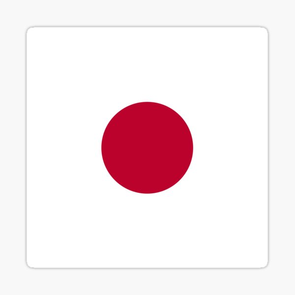 "Flag Of Japan " Sticker for Sale by BRVART | Redbubble
