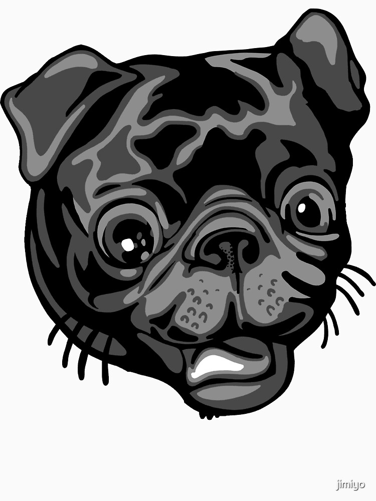 "Pug Face" T-shirt by jimiyo | Redbubble