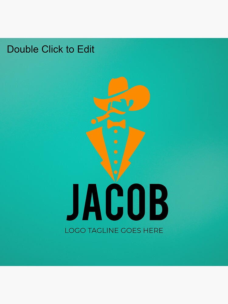 "jacob logo tagline goes here" Sticker for Sale by imran8401057121 ...