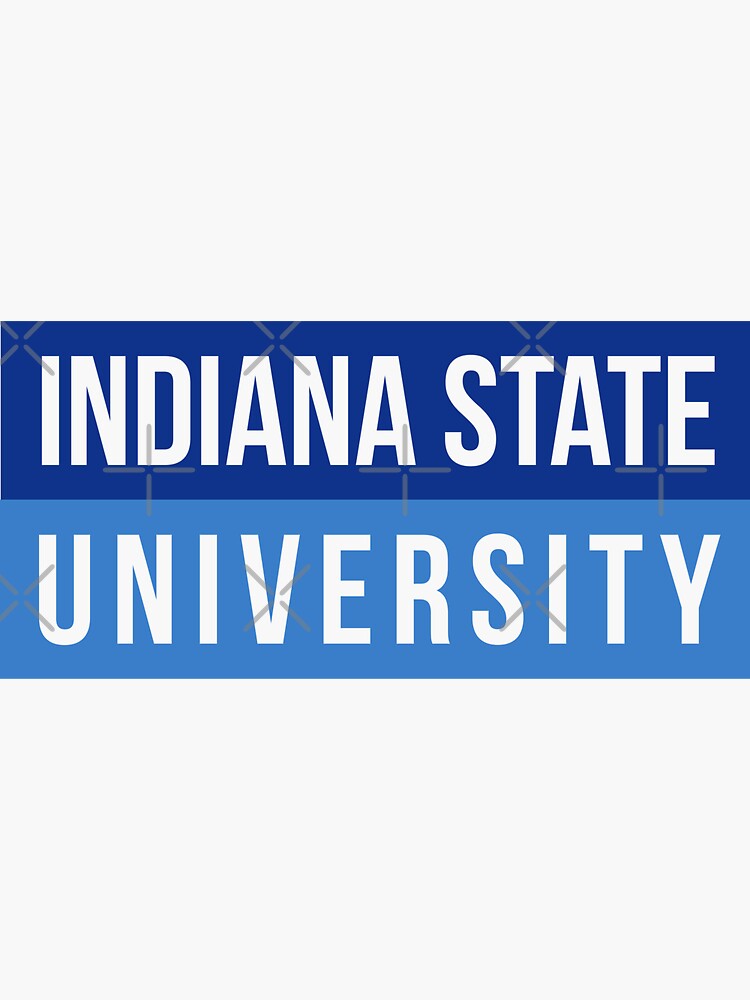 "Indiana State University" Sticker by hannah71124 | Redbubble