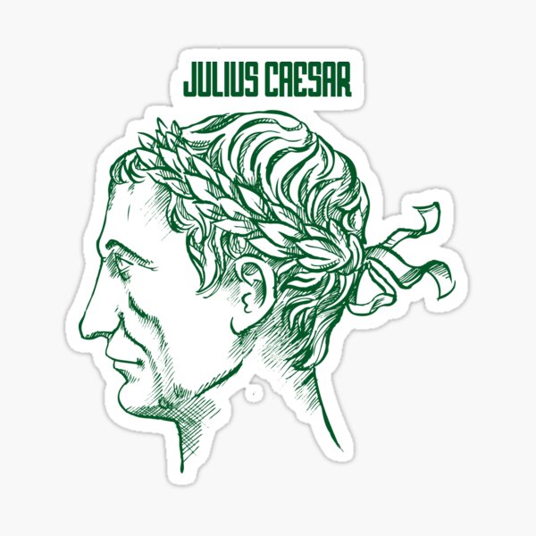 "Julius Caesar" Sticker for Sale by ShakespeareNW1 | Redbubble