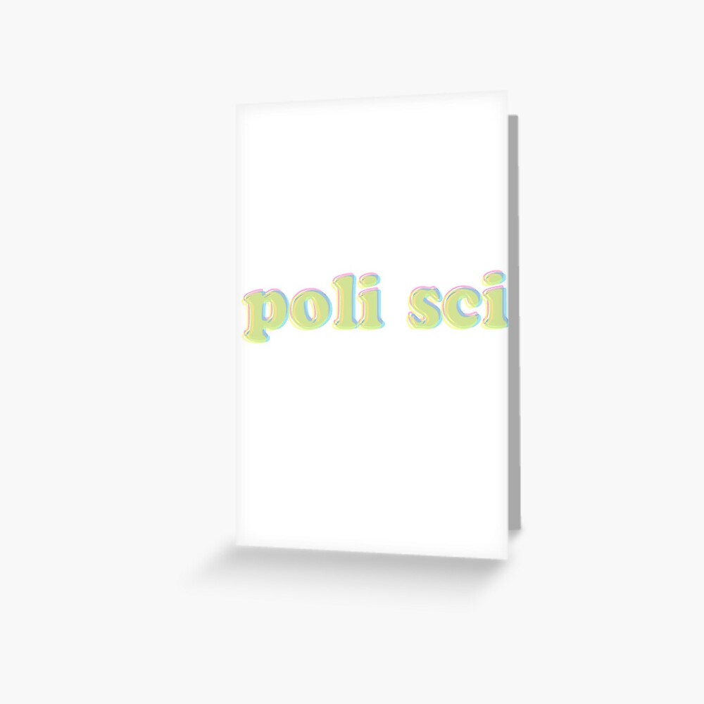 "Political Science" Sticker for Sale by Faith McNaughton | Redbubble