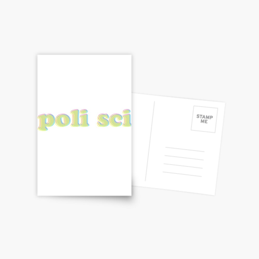 "Political Science" Sticker for Sale by Faith McNaughton | Redbubble