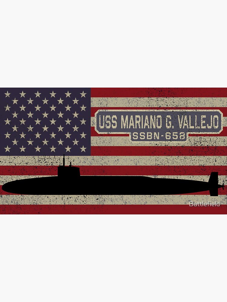 "USS Mariano G Vallejo SSBN-658 Benjamin Franklin-class Ballistic ...