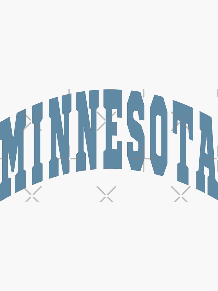 "Minnesota Varsity Lettering Design" Sticker for Sale by rydland ...