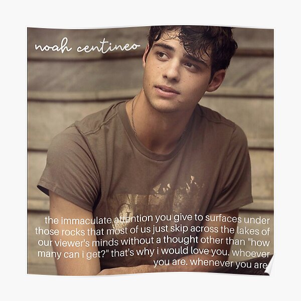 "noah centineo " Poster by adalea | Redbubble