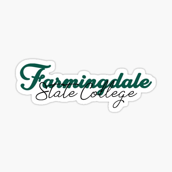 "Farmingdale State College" Sticker for Sale by collegeuts | Redbubble