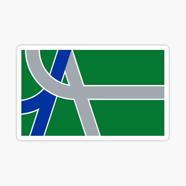 "Albany, Oregon Flag" Sticker by FunWithFlags | Redbubble