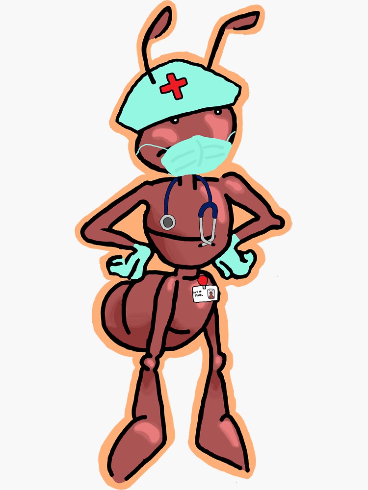 "Nurse ant" Sticker by sydkwatk12 | Redbubble