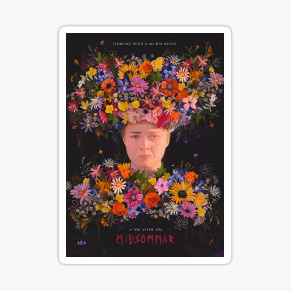 "midsommar cover art" Sticker by elizabethatk | Redbubble