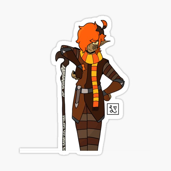 "Jules di Acero Staff Sass" Sticker by Ironic-Mint | Redbubble