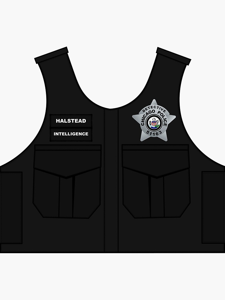 "CHICAGO P.D. - JAY HALSTEAD - POLICE VEST" Sticker for Sale by ...