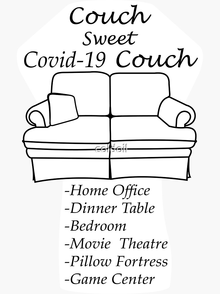 "Couch sweet Couch" Sticker for Sale by coldoil | Redbubble