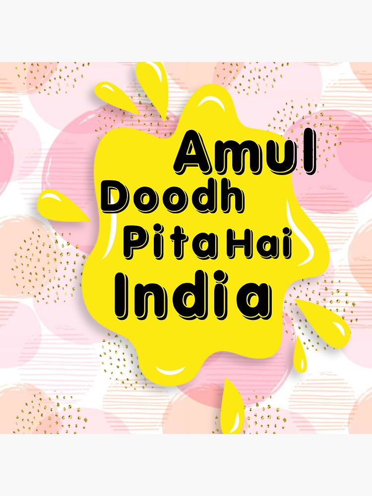 "Amul " Sticker for Sale by PODDAR777 | Redbubble