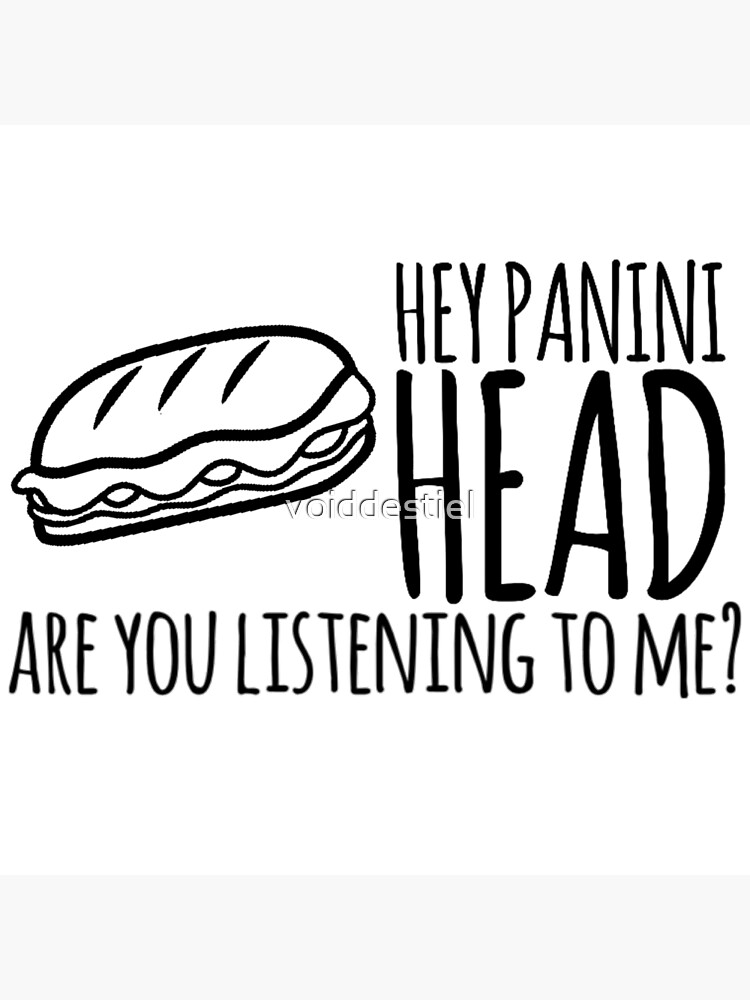 "Hey Panini head " Art Print for Sale by voiddestiel | Redbubble