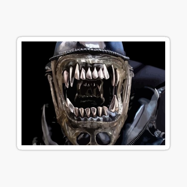 "Alien Mouth" Sticker by muskitt | Redbubble