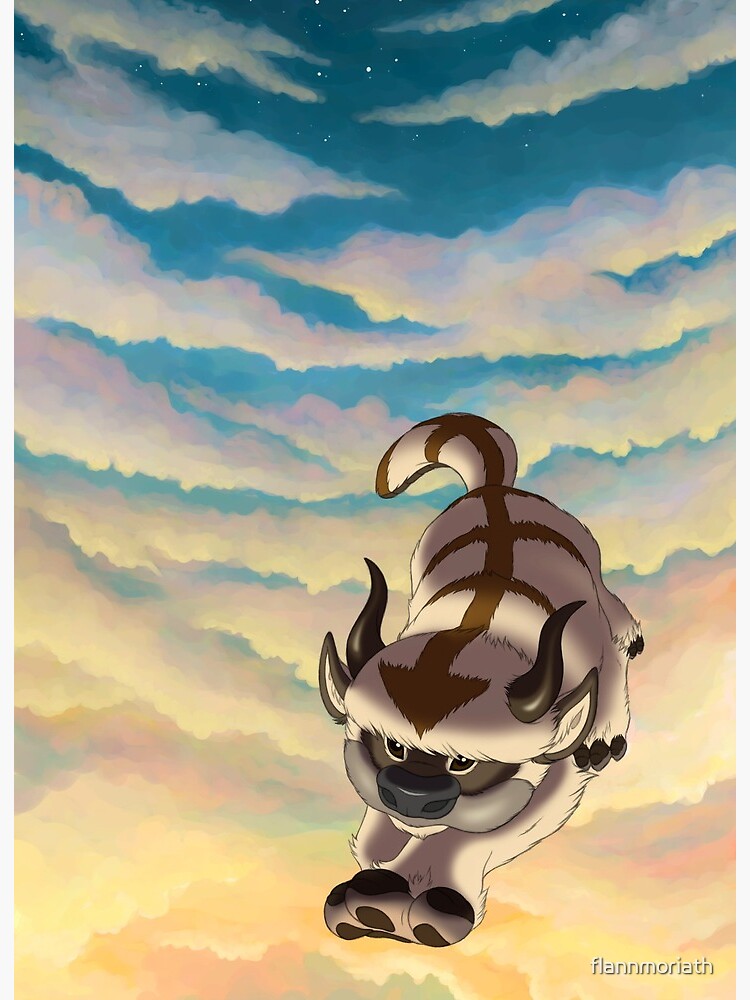 Wall Hangings Appa flying bison Avatar the last Airbender cute wall art ...