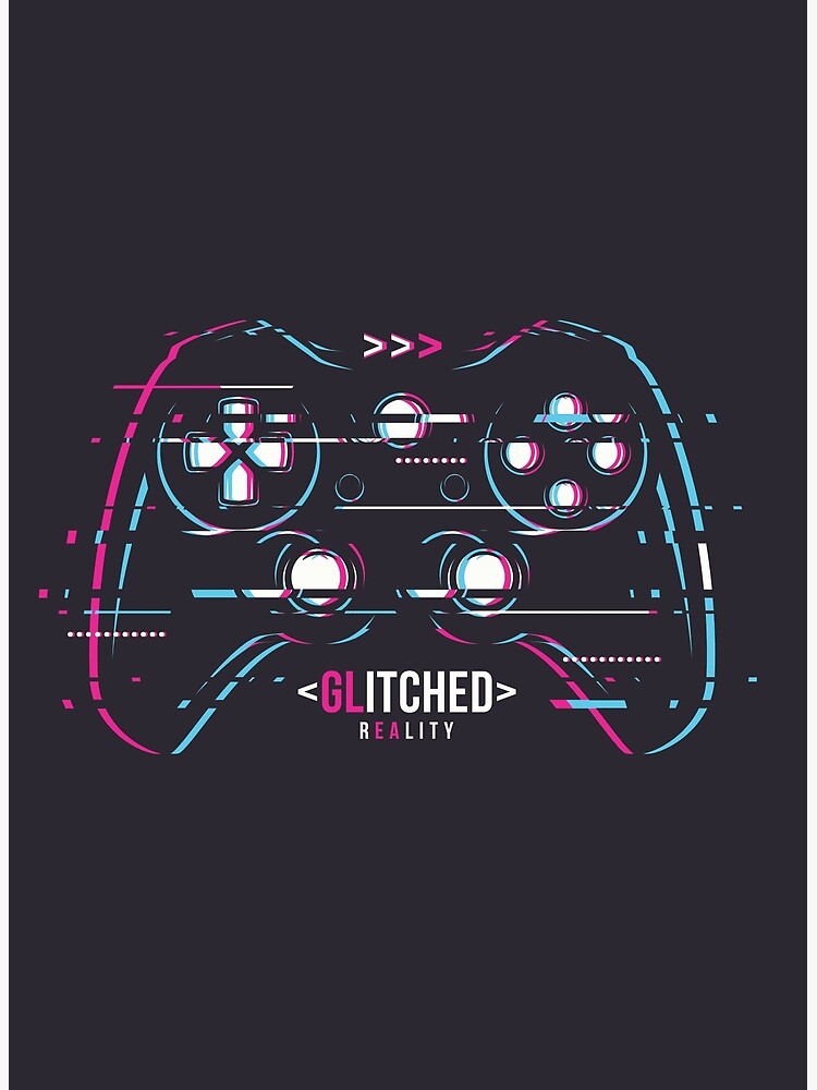 "Glitch Gamer" Poster by Mizoou | Redbubble