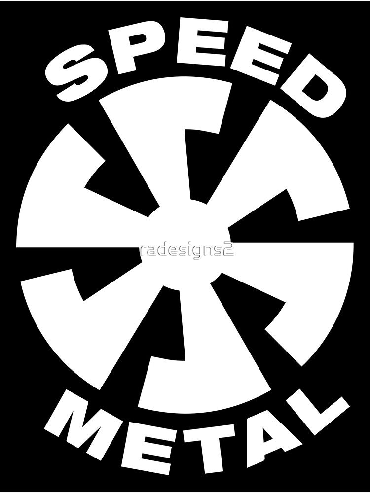 "Speed Metal" Sticker for Sale by radesigns2 | Redbubble