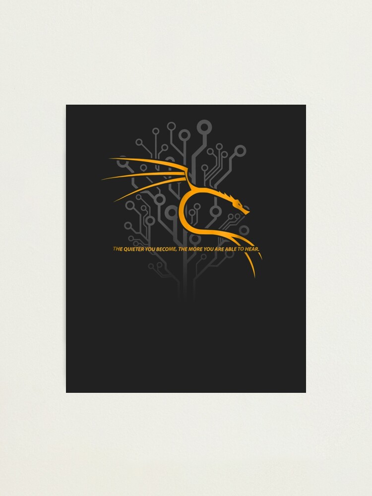 "Backtrack Kali Linux with Dragon and Tagline - Orang" Photographic ...