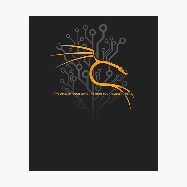 "Backtrack Kali Linux with Dragon and Tagline - Orang" Photographic ...