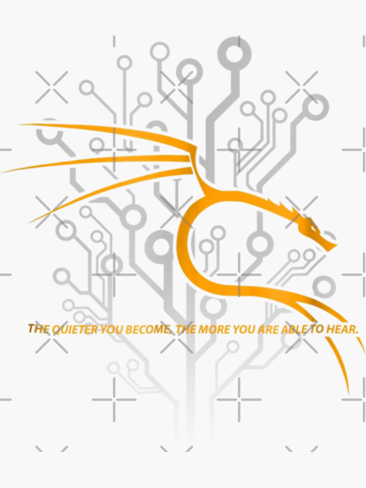 "Backtrack Kali Linux with Dragon and Tagline - Orang" Sticker for Sale ...