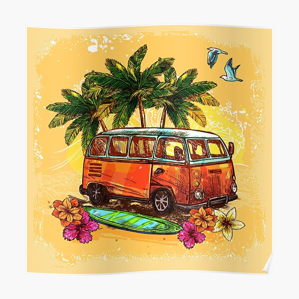 Posters sur le thème Combi Vw | Redbubble