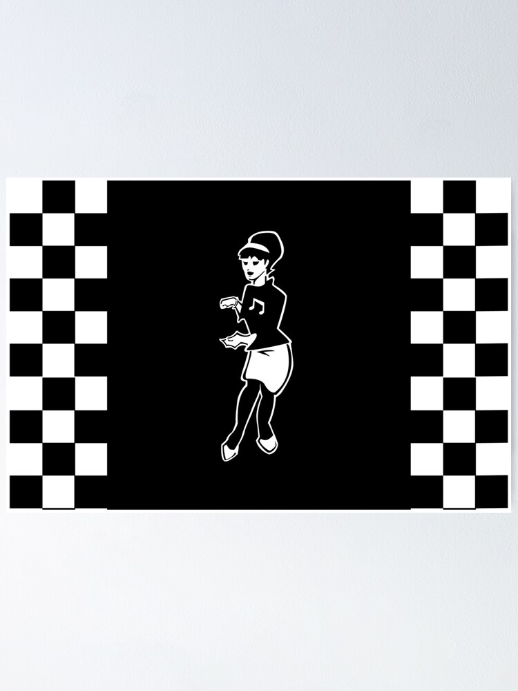 "Rude Girl Ska Checkered " Poster by melnun | Redbubble