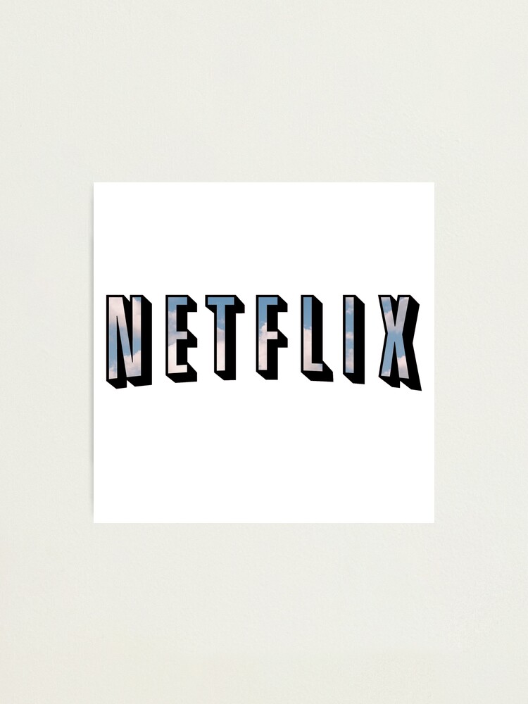 "Clouds Netflix Logo" Photographic Print by annxva | Redbubble