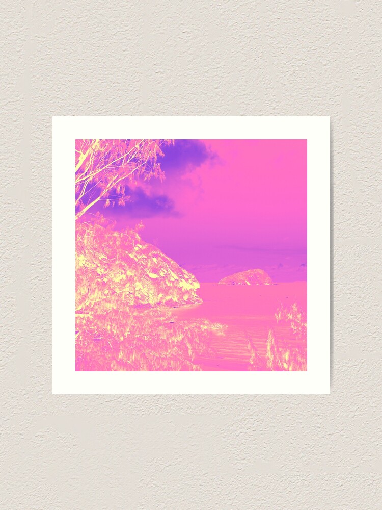 "Alien Beach Seascape" Art Print by hereswendy | Redbubble