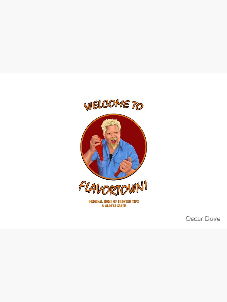"Welcome to Flavortown Guy Fieri" Mask for Sale by OscarD | Redbubble