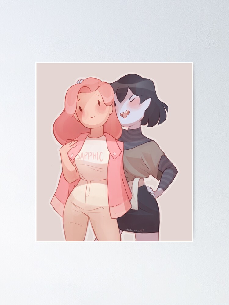 "Bubbline Sapphic" Poster for Sale by kodabomb | Redbubble