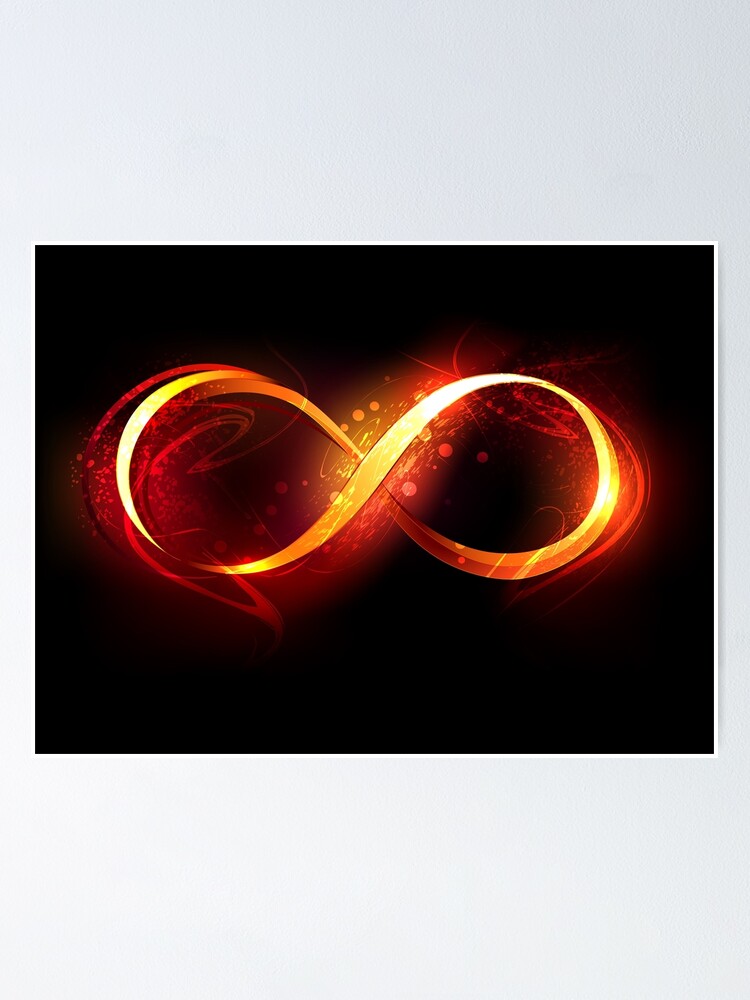 "Fire Symbol of Infinity" Poster for Sale by Blackmoon9 | Redbubble