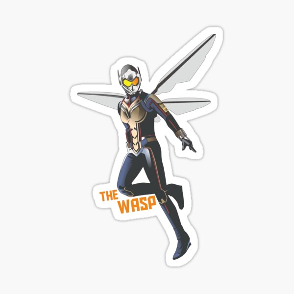 "The Wasp from Ant Man and The Wasp" Sticker by nudimsign | Redbubble