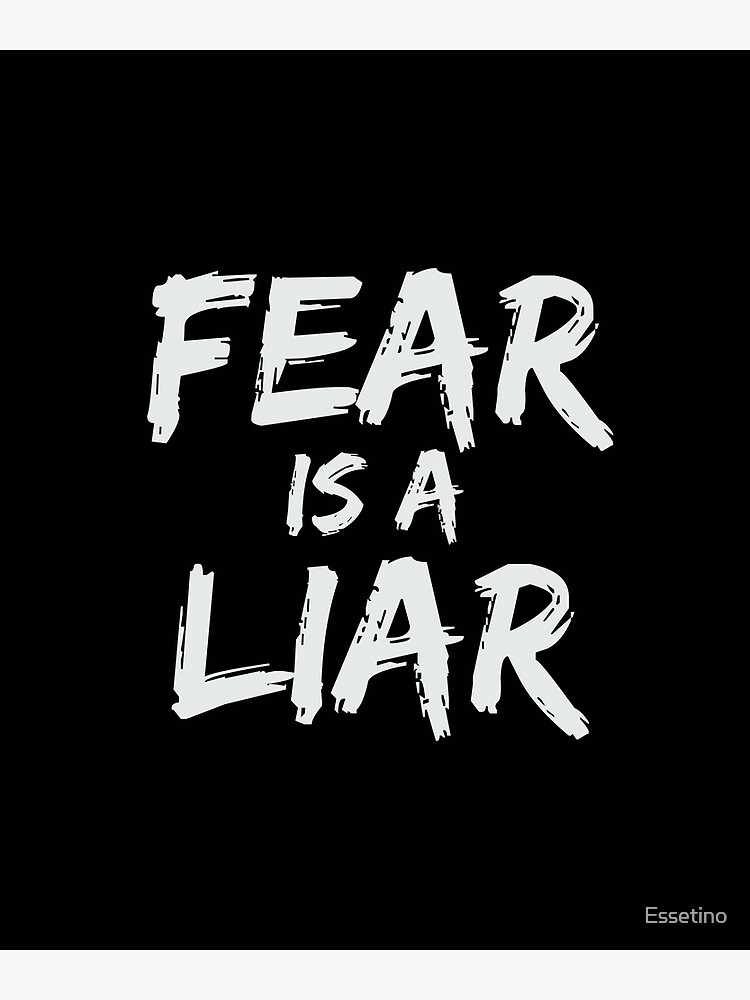 "Fear Is A Liar Inspirational Motivational Quote Entrepreneur Positive ...
