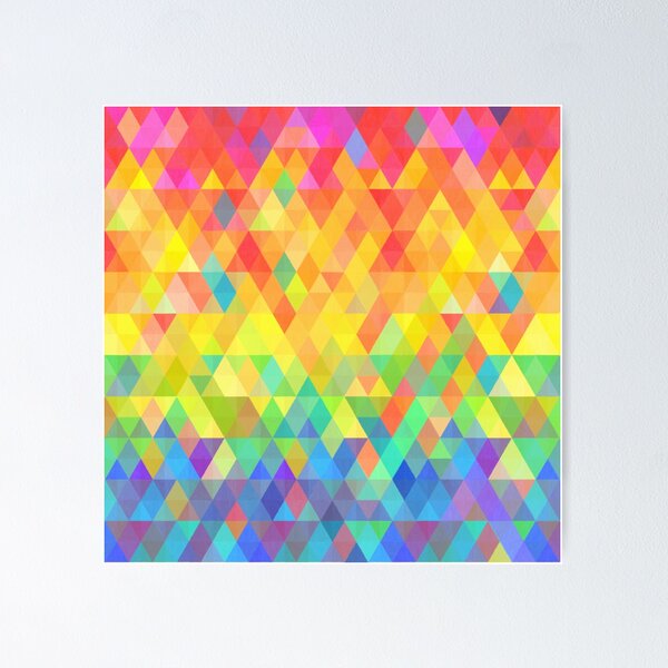 "Rainbow Spectrum Triangle Prism" Poster for Sale by art-pix | Redbubble