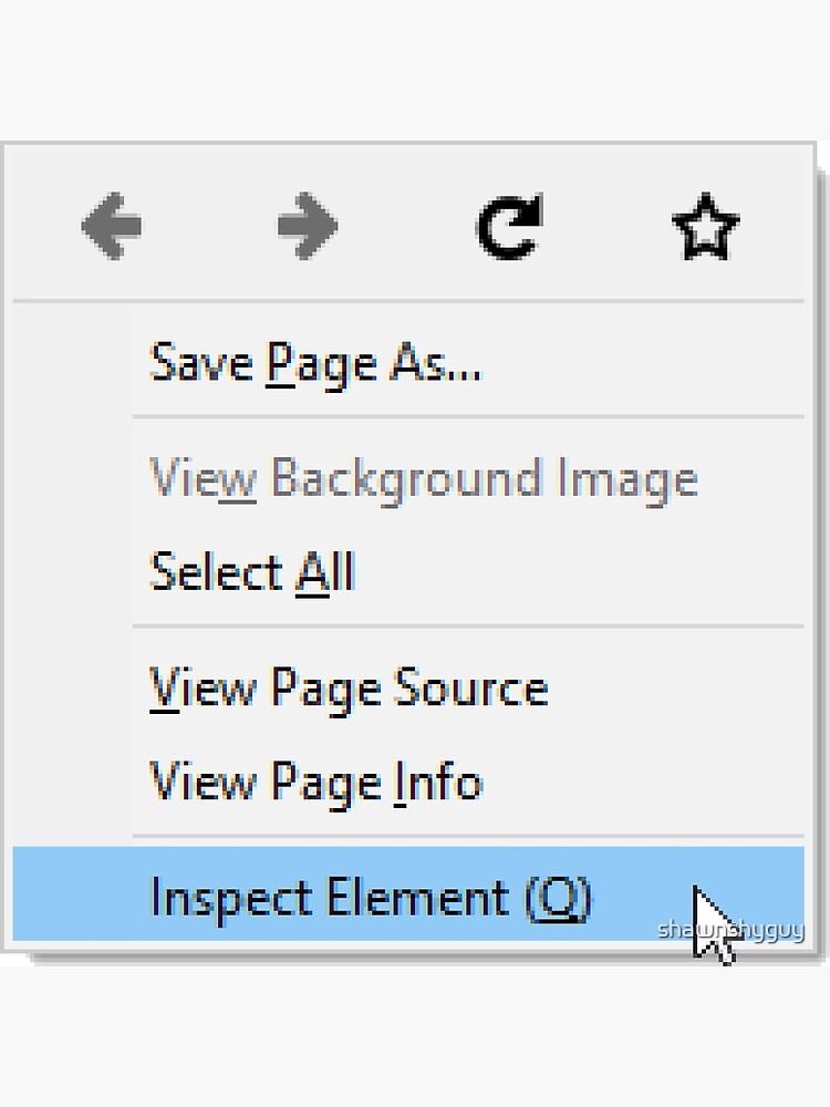 "Inspect Element" Canvas Print for Sale by shawnshyguy | Redbubble