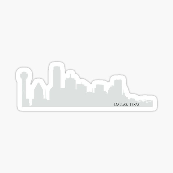 "Dallas, Texas" Sticker by mpflies2 | Redbubble
