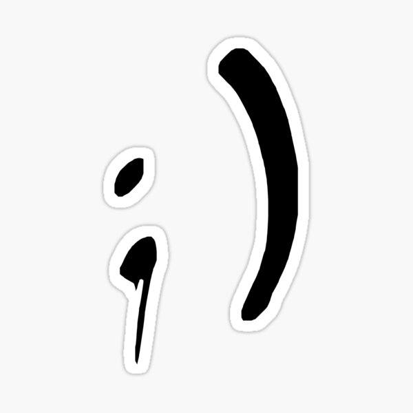 "Side Smiley face " Sticker by justmxds | Redbubble