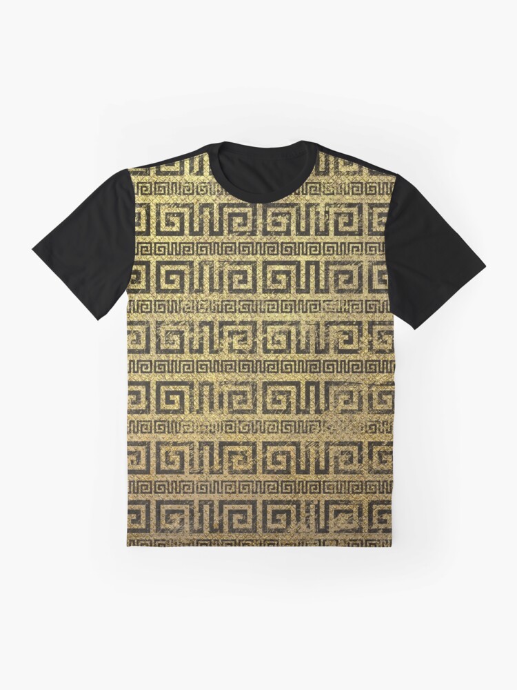 "Vintage Gold Greek Meander Pattern " T-shirt for Sale by k9printart ...