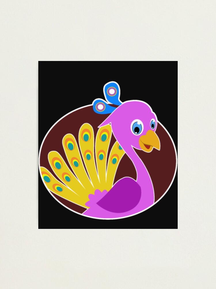 Lámina fotográfica «idea linda linda linda del regalo del pavo real ...